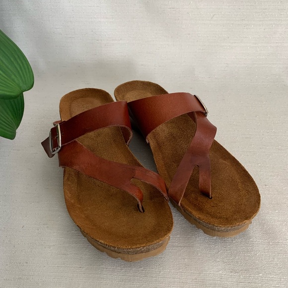 yokono | Shoes | Yokono Brown Leather Sandals Womans 8 | Poshmark